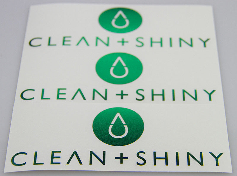 Buy Clean and Shiny Green Chrome Cut Vinyl Stickers - 150mm